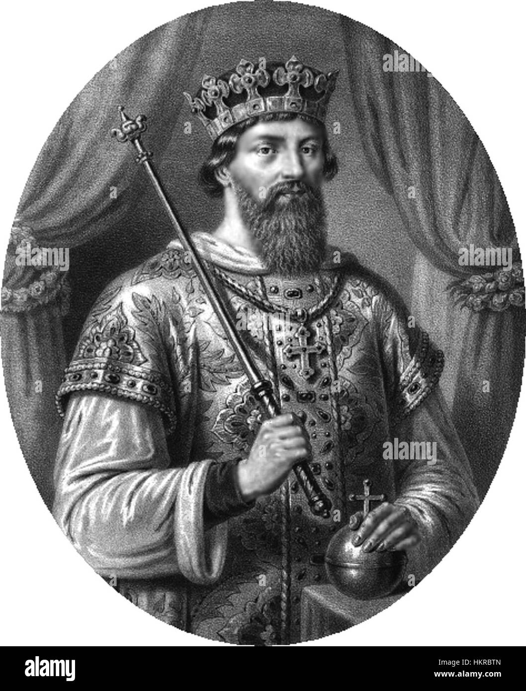 This painting of Casimir I of Poland portrays the monarch, a key figure ...