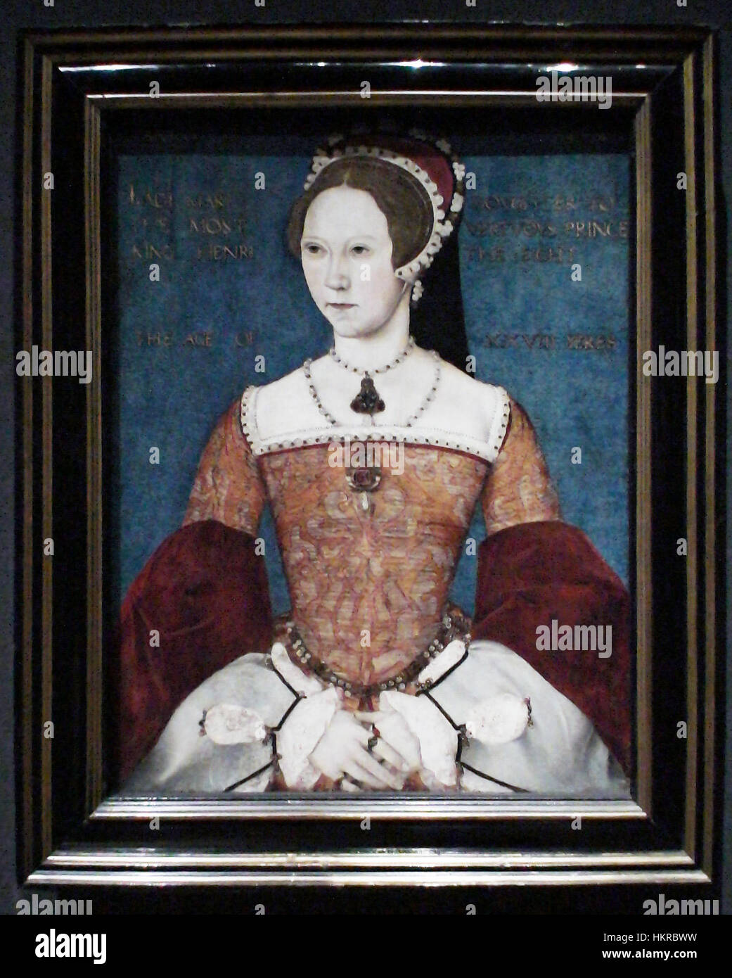 A painting of 'Blood Mary,' likely referring to Mary I of England ...