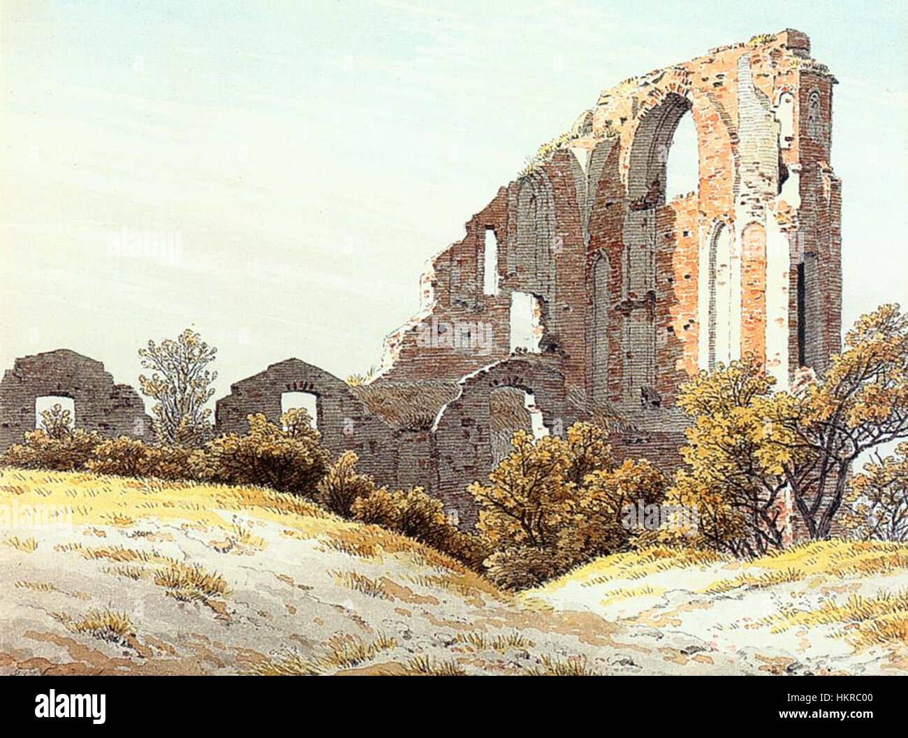 Caspar David Friedrich’s 'The Ruins of Eldena' depicts the solemn and ...
