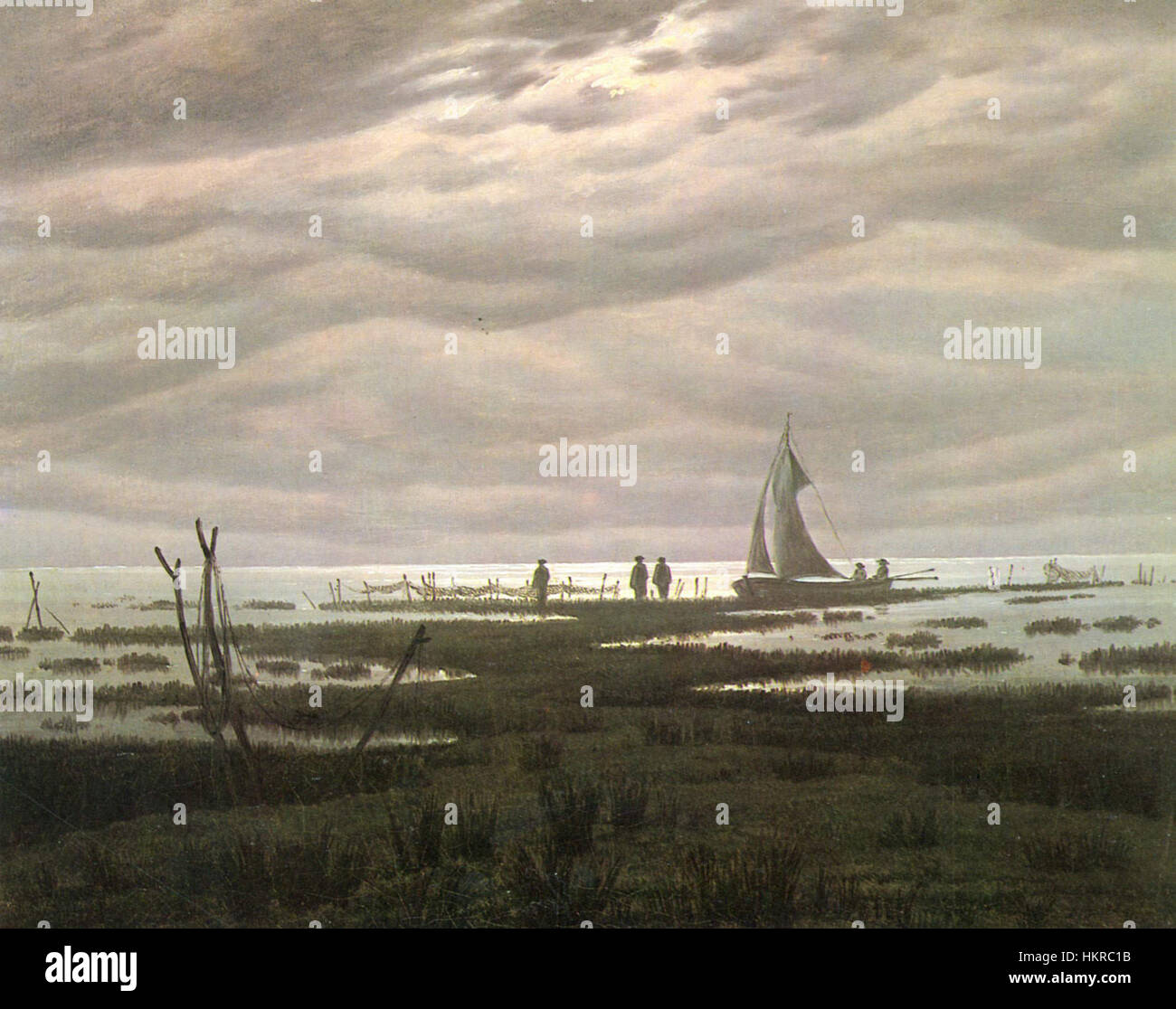 A painting by Caspar David Friedrich, a prominent German Romantic ...