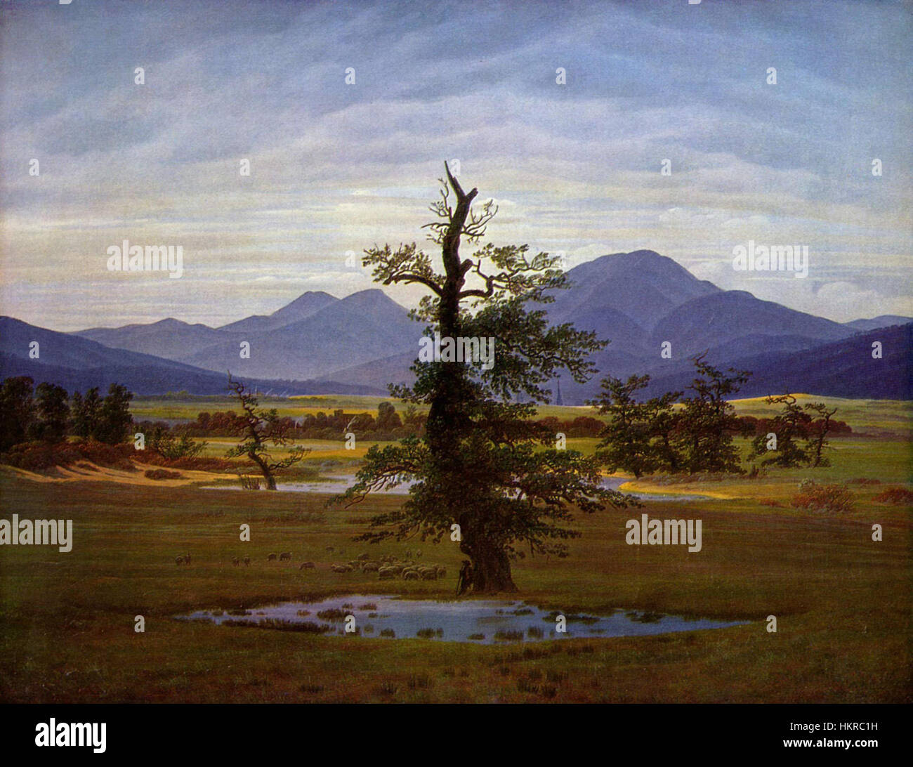 A Romantic-era landscape painting by Caspar David Friedrich, showcasing ...