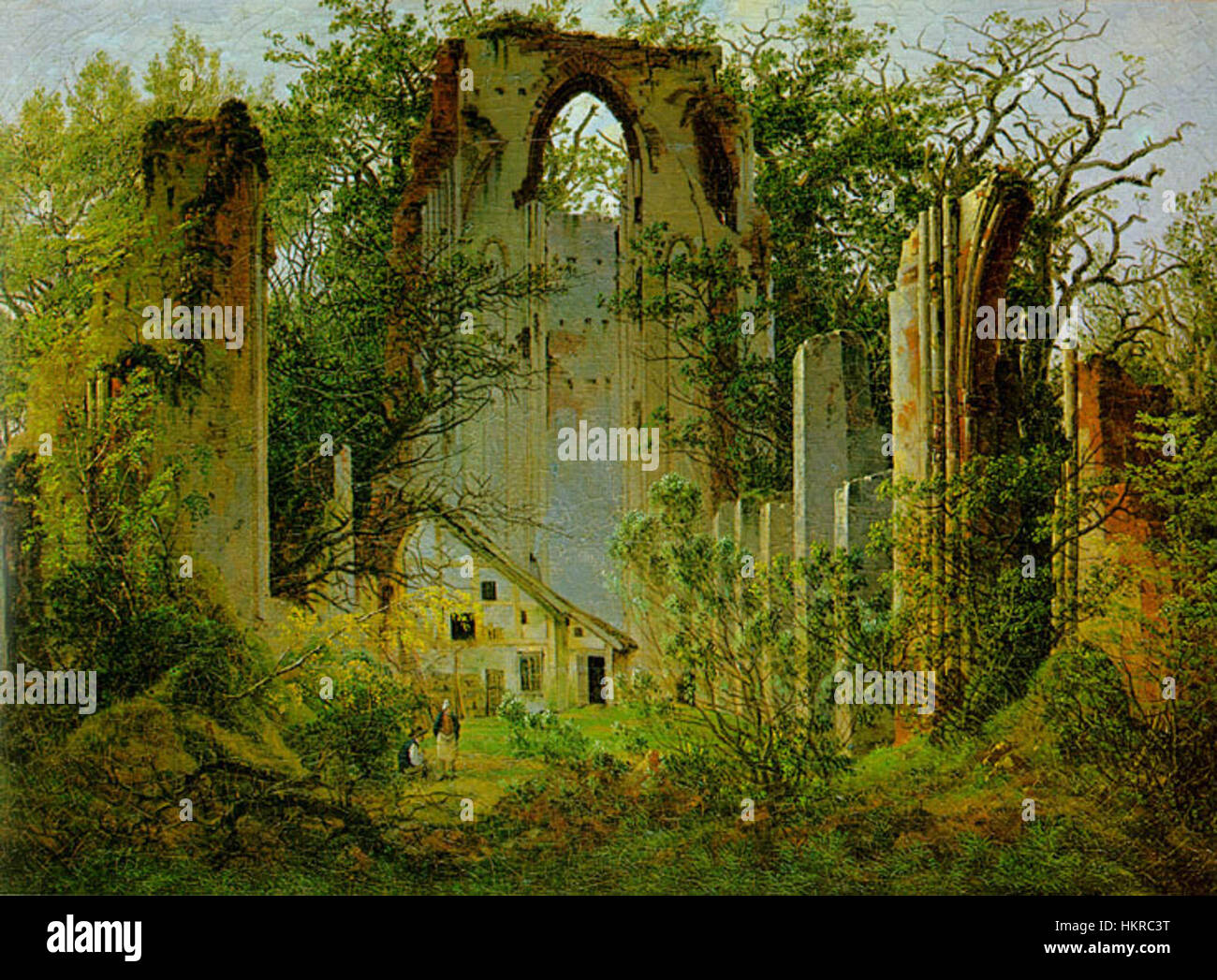 This painting by Caspar David Friedrich depicts the ruins of Eldena ...