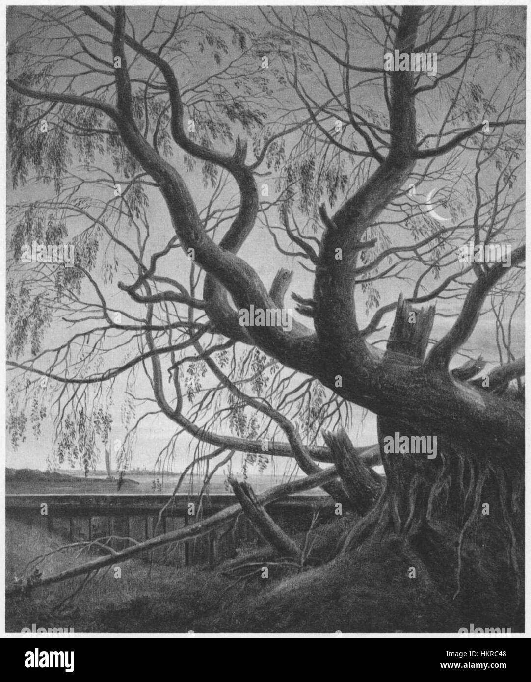 Caspar david friedrich painting Black and White Stock Photos & Images ...