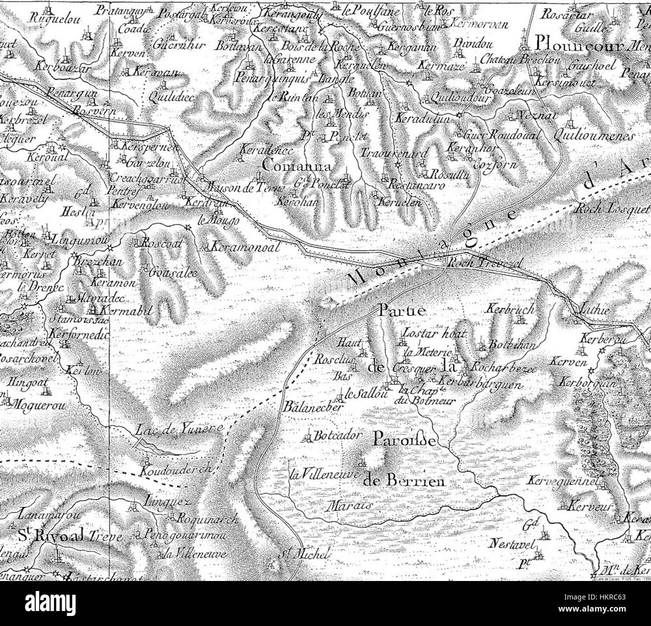 A map by Giovanni Cassini, depicting the geographical features of the ...