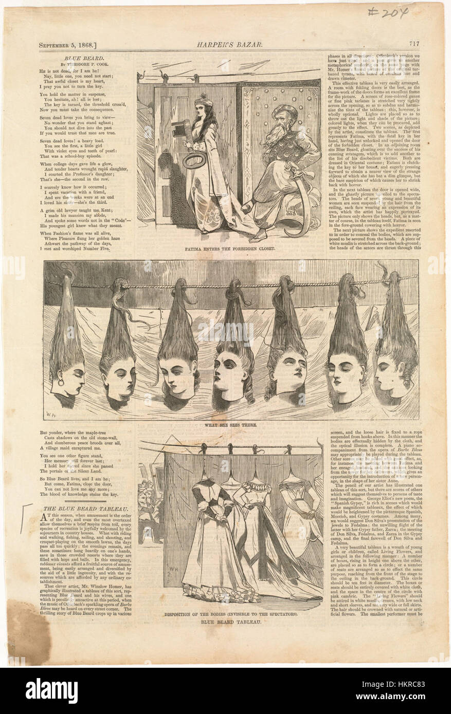 The 'Blue Beard' tableau, housed in the Boston Public Library, is an ...