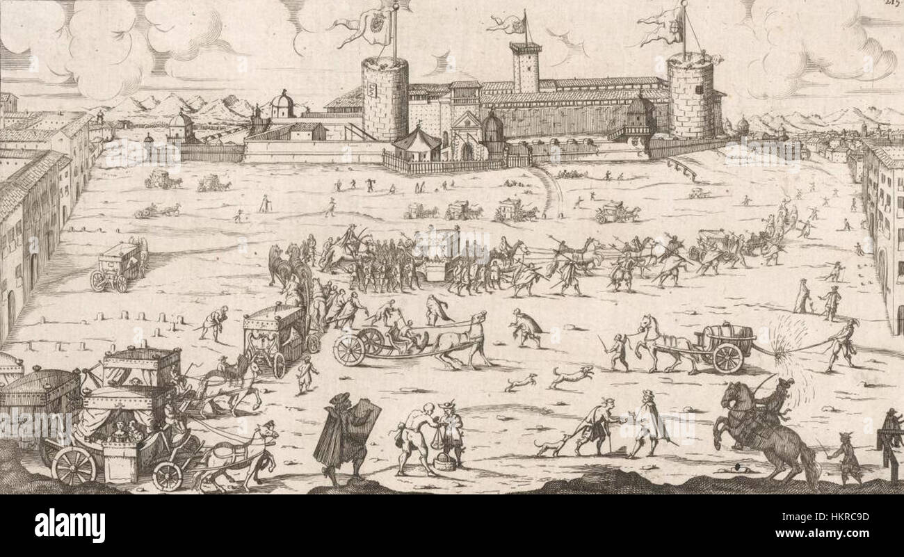 Castello Sforzesco Milano 1674 Stock Photo - Alamy