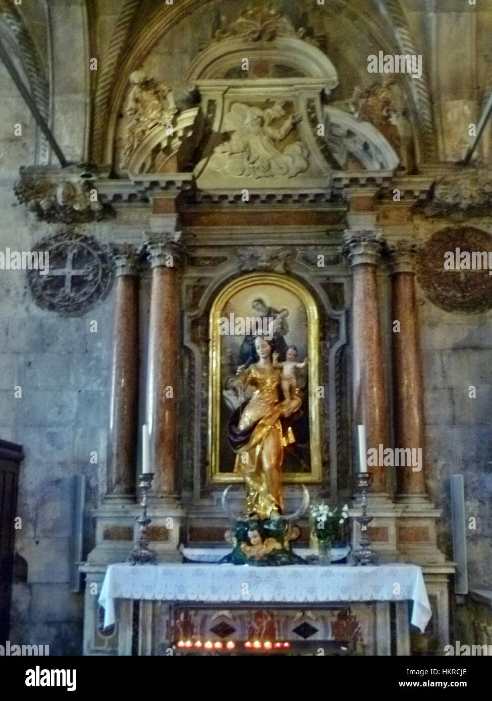 This painting of the Cathedral of St. Jacob highlights its ...