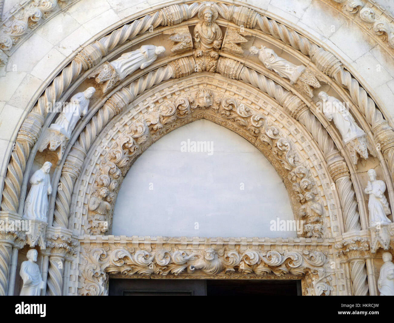 The Cathedral of St. Jacob is portrayed in this artwork, capturing its ...