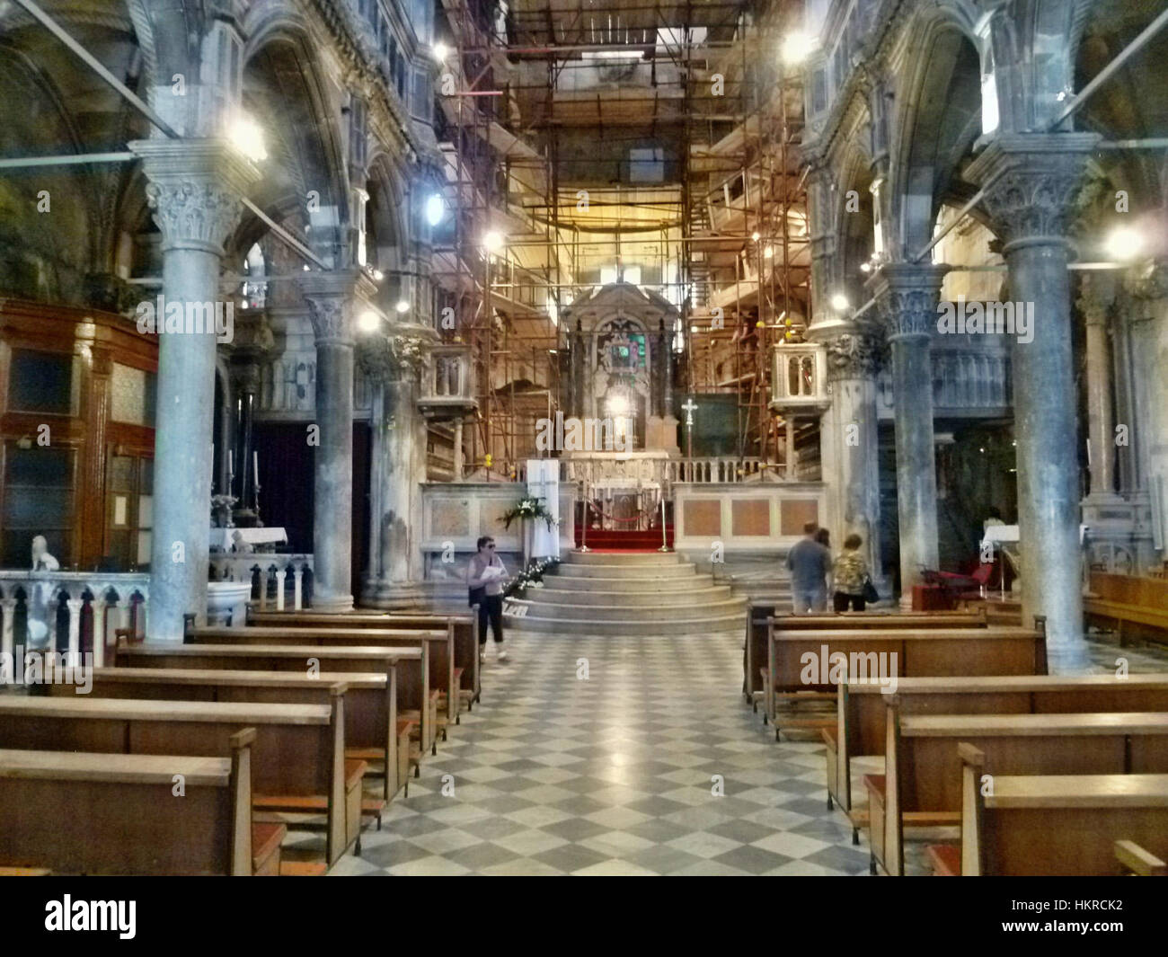 The Cathedral of St. Jacob is depicted in this historical artwork ...