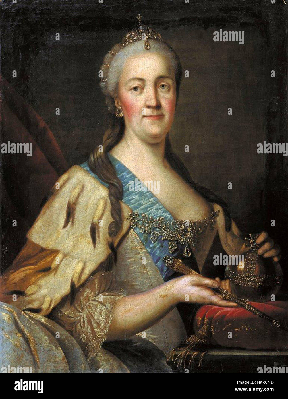 The portrait of Catherine II, painted by Sablukov, captures the Russian ...