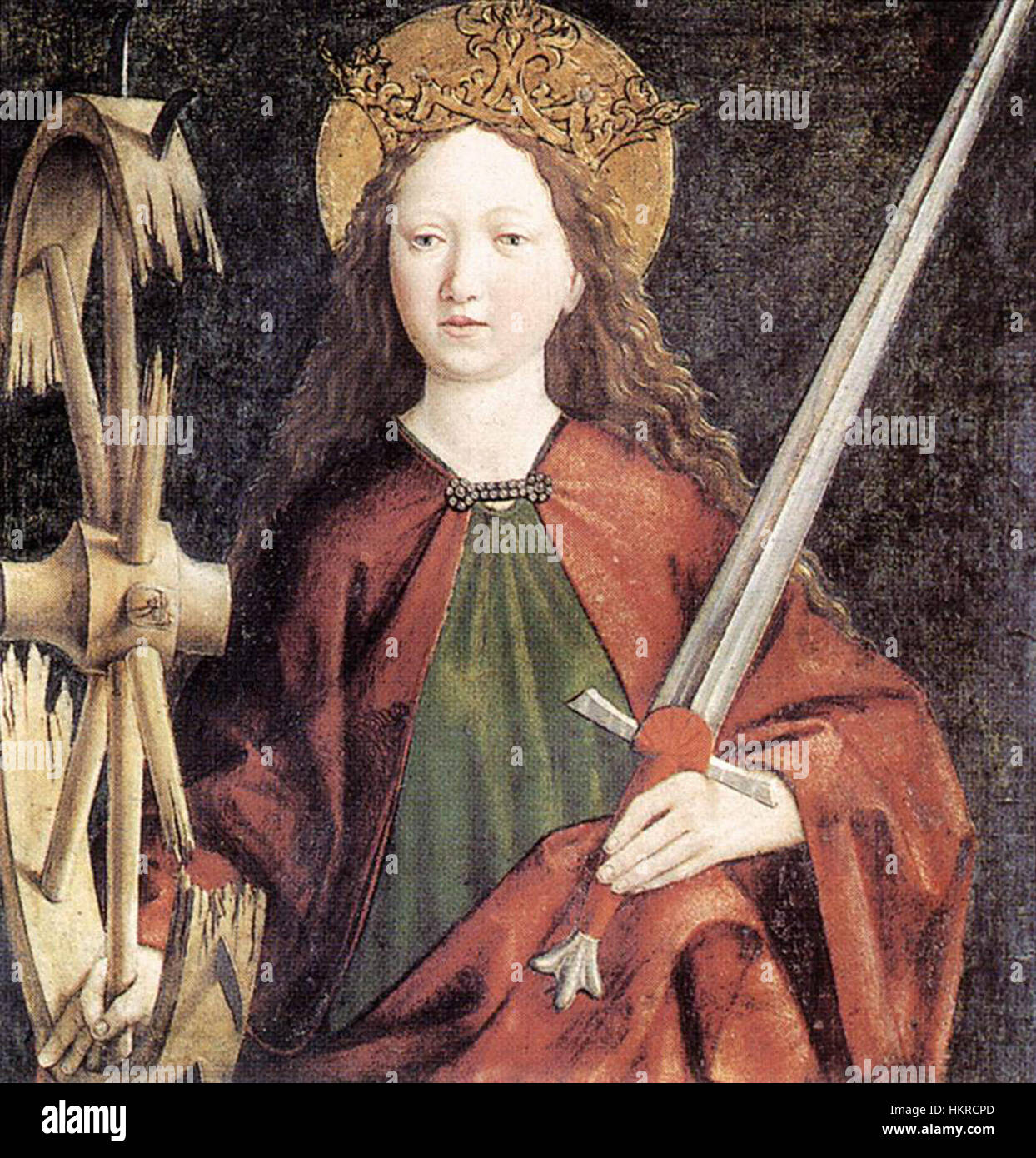 This painting of Saint Catherine of Alexandria by an unknown artist is ...