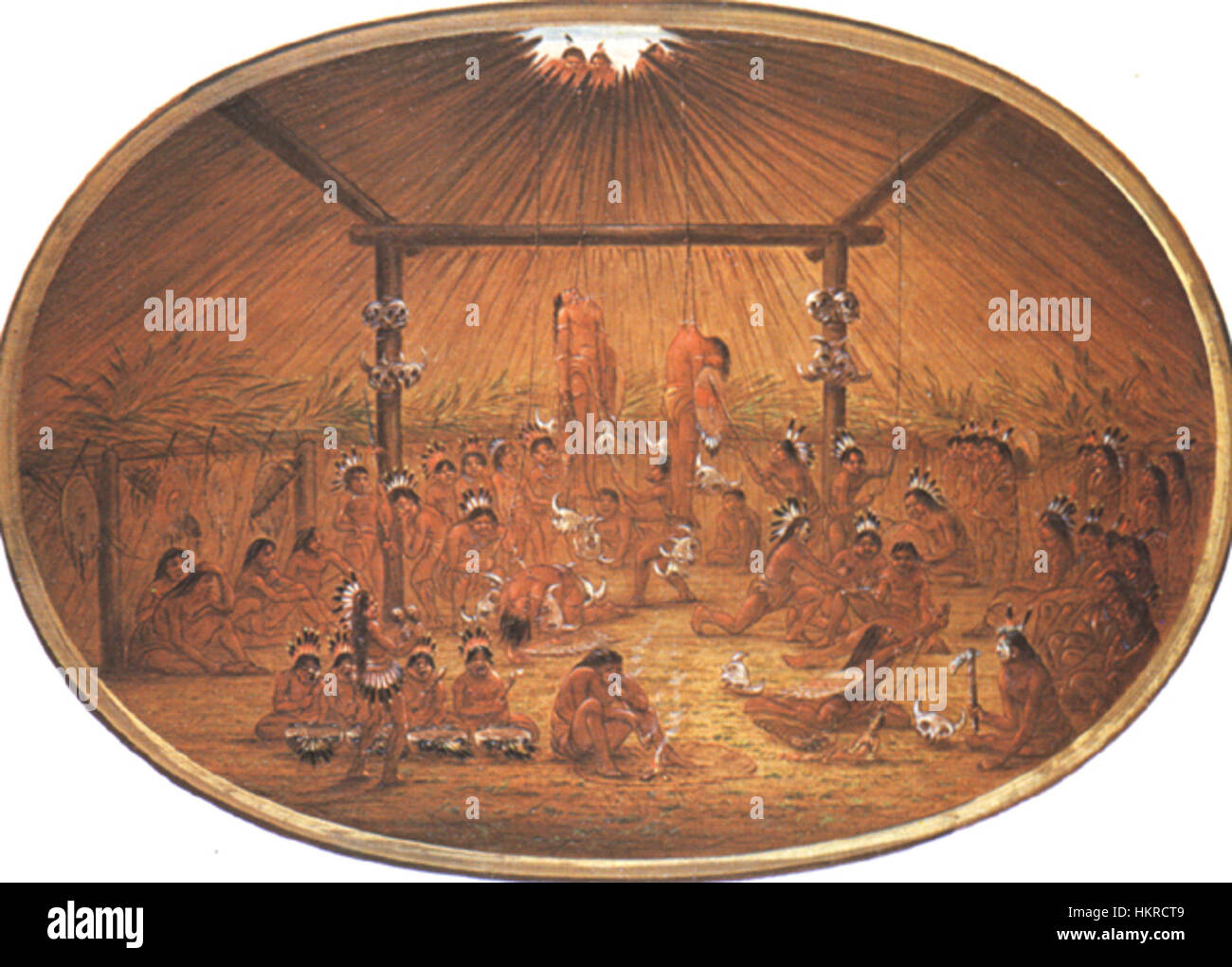 George Catlinâ€™s 'Okipa' (depicting the sacred ritual of the Mandan ...