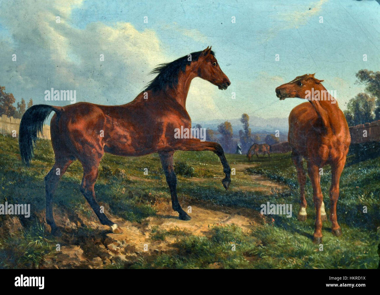 'Cavalli in Amore' is an artwork that depicts horses in a romantic and ...