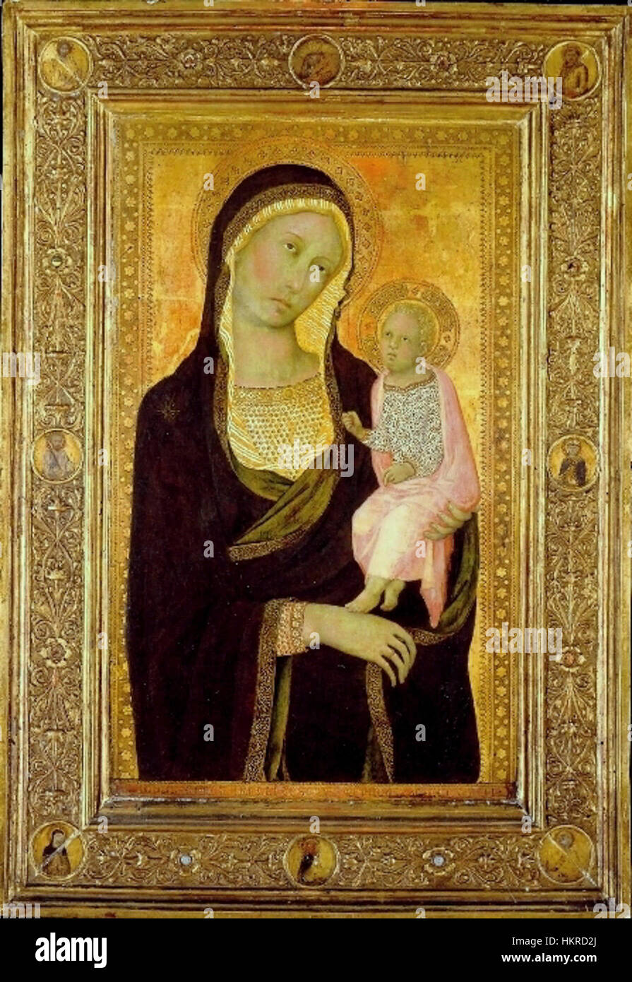 Ceccarelli's 'Vierge12' is an oil painting that explores religious ...