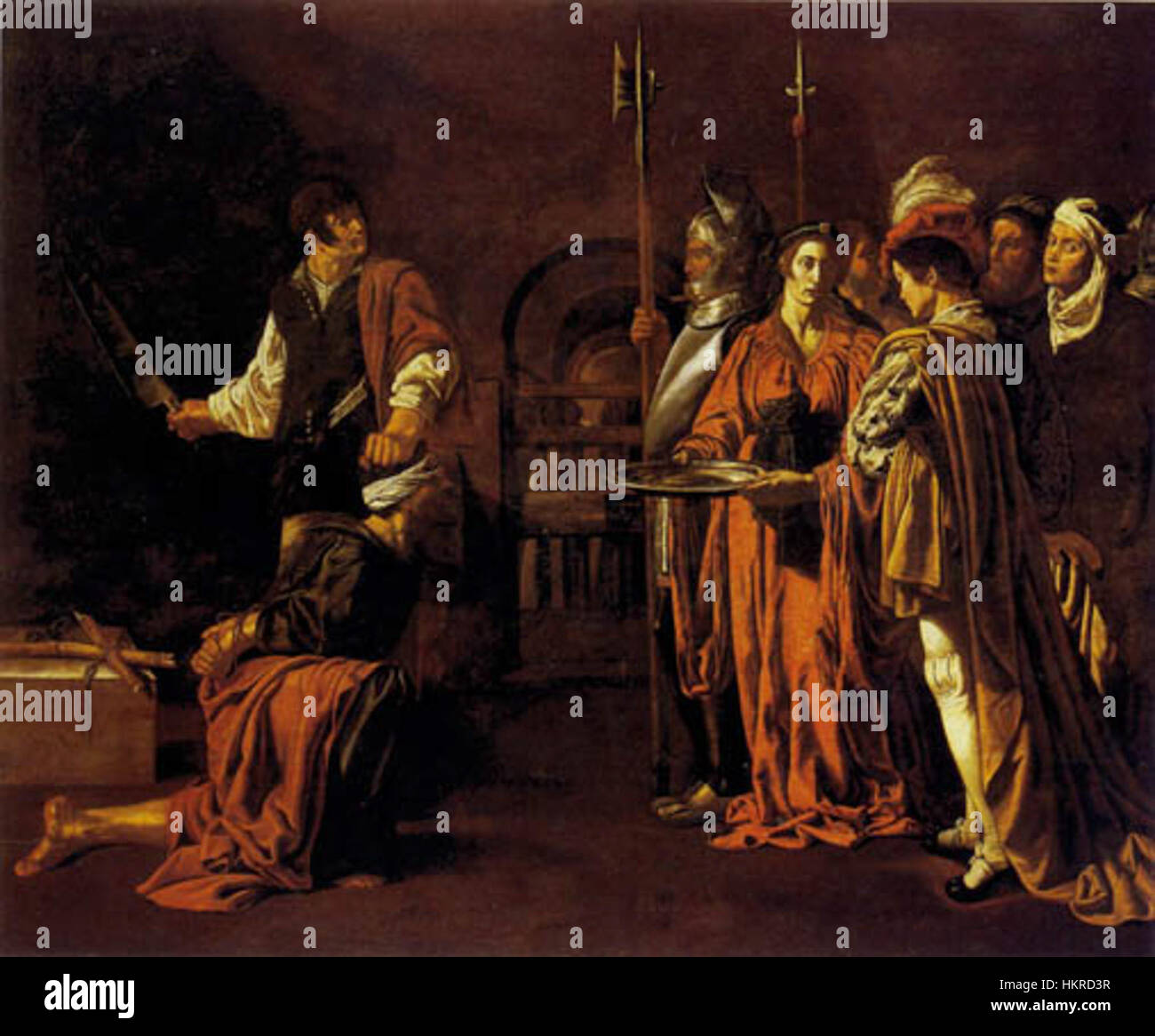 The artwork 'Decollazione del Battista' by Caravaggio depicts the ...