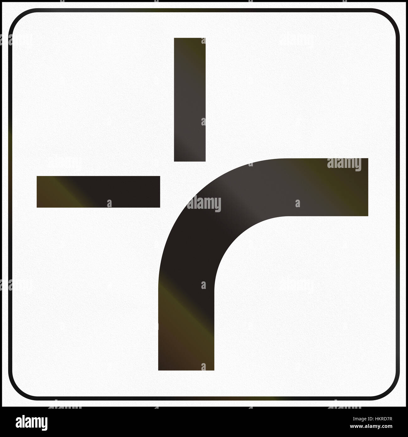 Road sign used in Italy - Street layout Stock Photo - Alamy