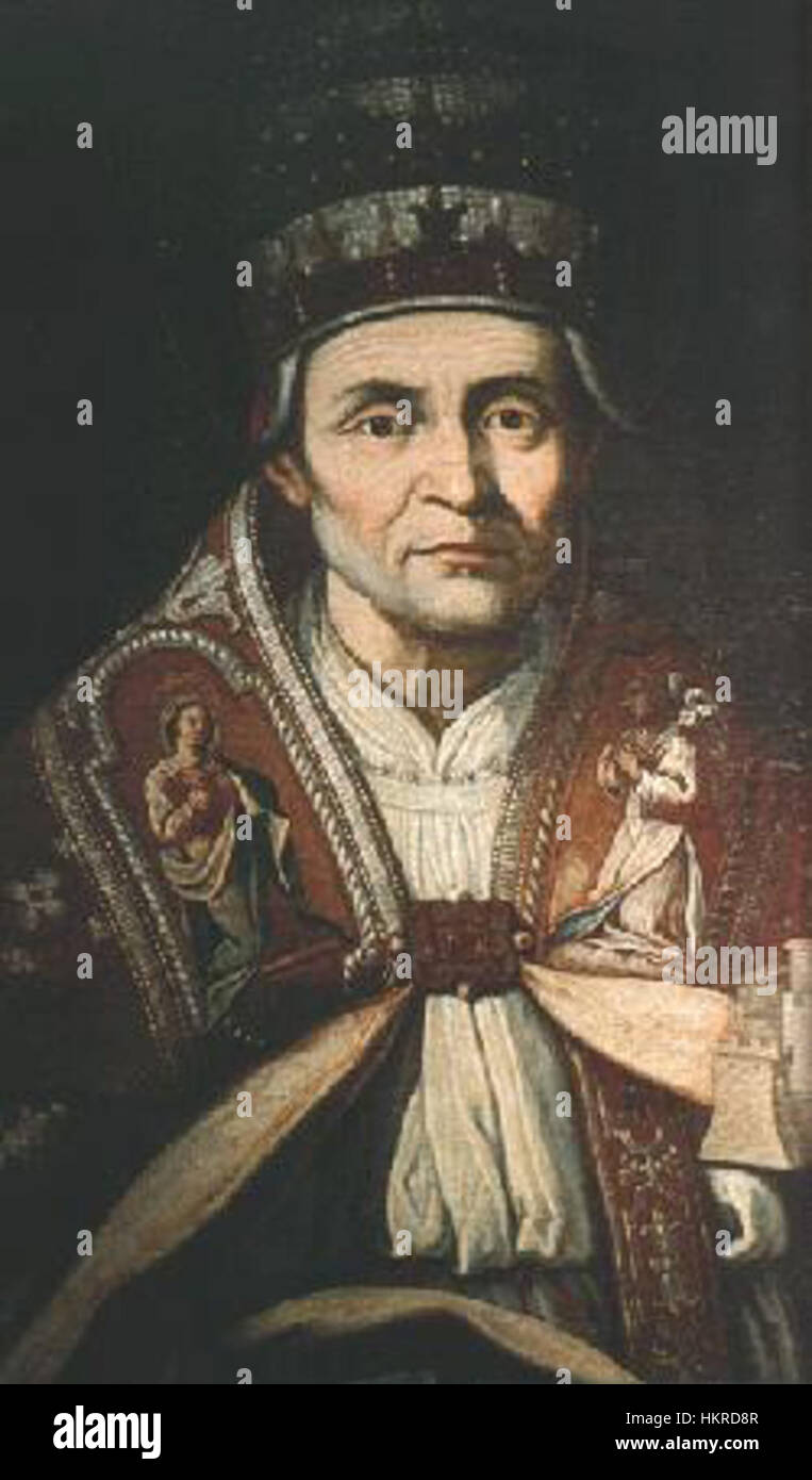 A historical painting of Pope Celestinus V, capturing the spiritual and ...