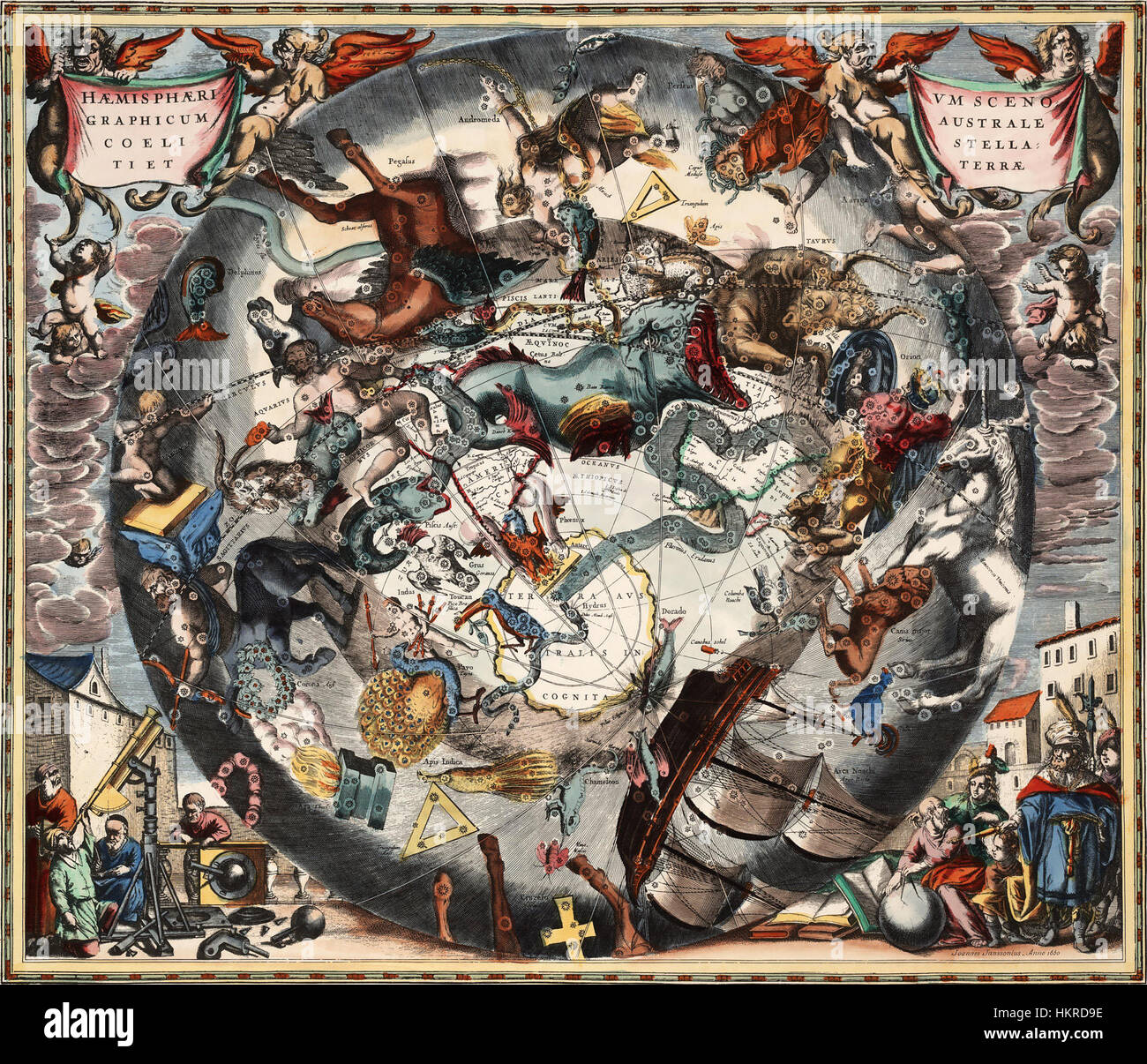 This artistic depiction of the southern scenography, as portrayed by ...