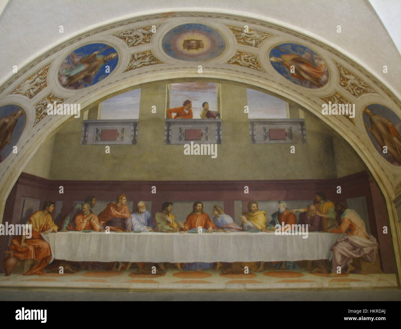 'Cenacolo di San Salvi' is a fresco by Andrea del Sarto, depicting a ...