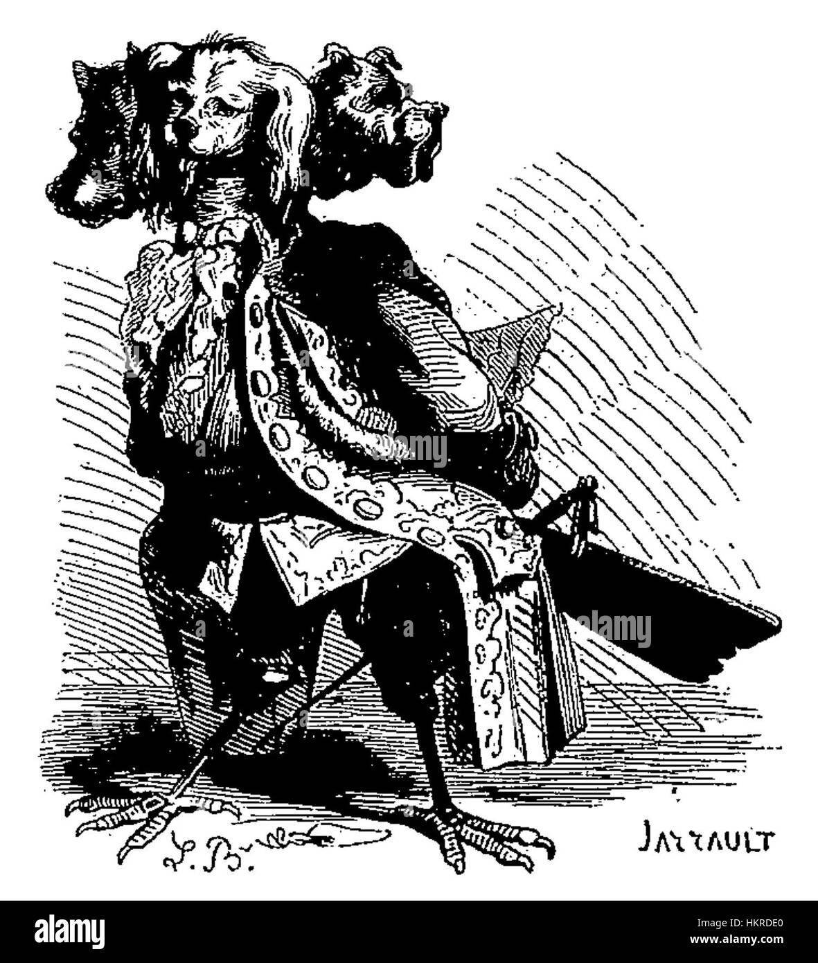 Cerberus (Dictionnaire Infernal Stock Photo - Alamy