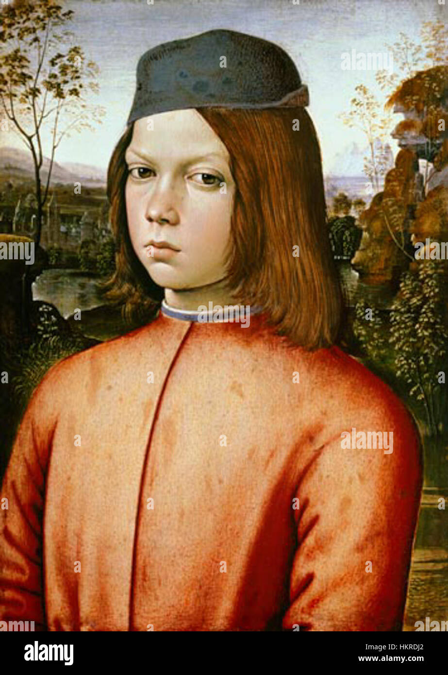 A portrait of Cesare Borgia as a child, painted to capture the early ...