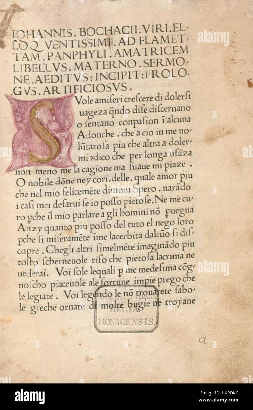 This painting titled 'Boccaccio Fiametta' depicts the character ...