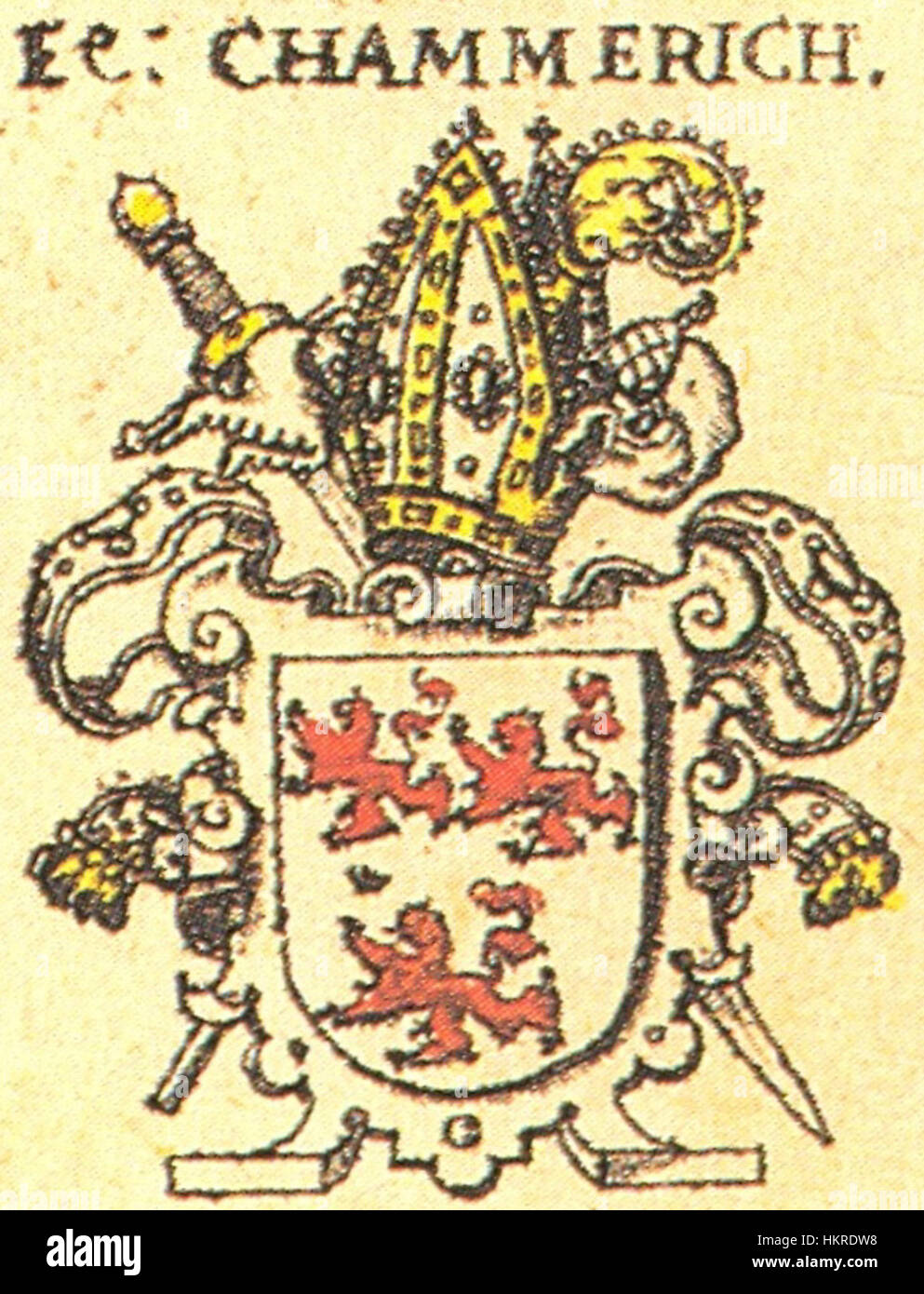 The Chammerich diocese coat of arms (CoA) is a heraldic symbol representing the ecclesiastical ...