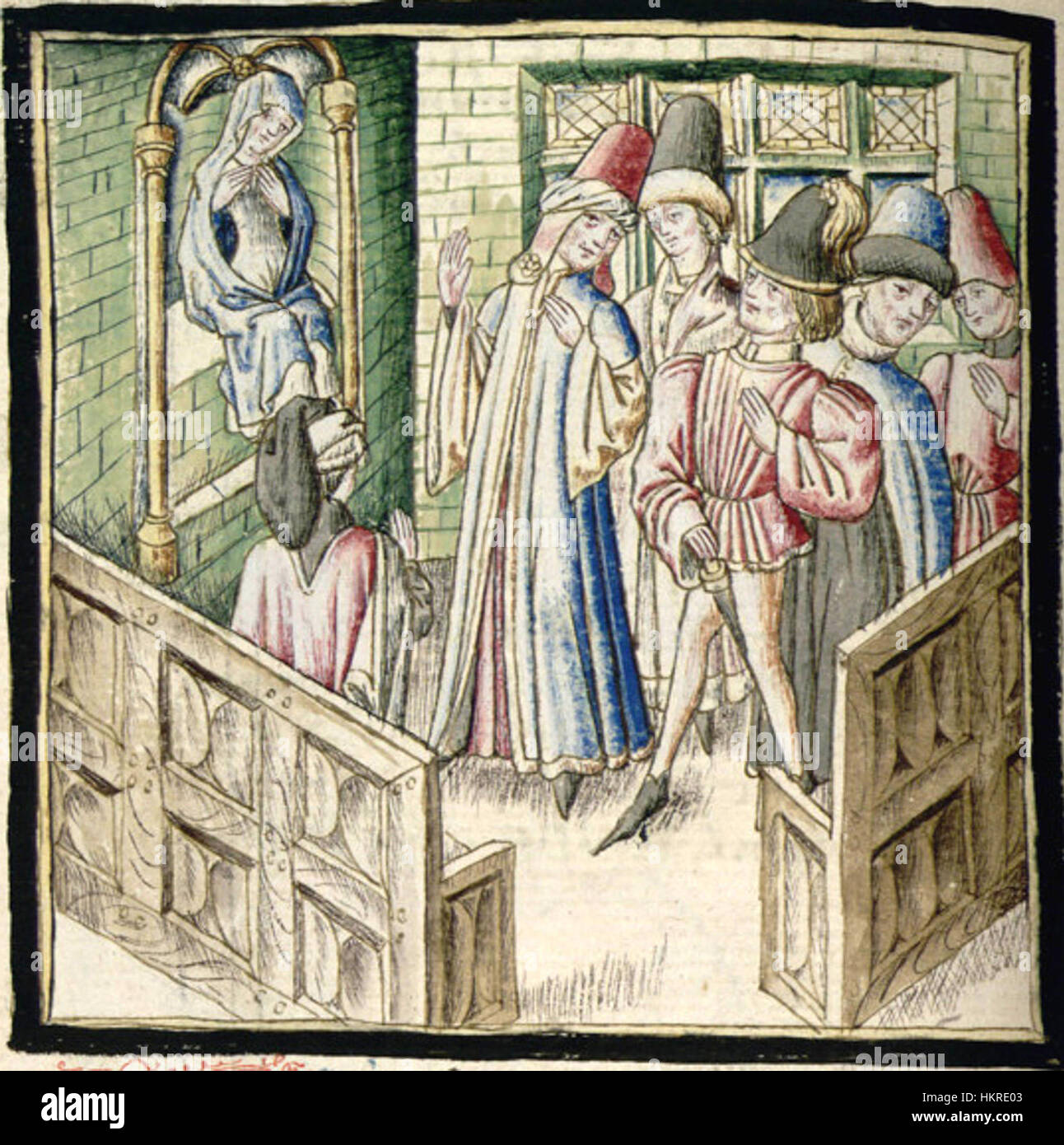 *ChampionDesDames*, a medieval manuscript illumination from *Grenoble ...