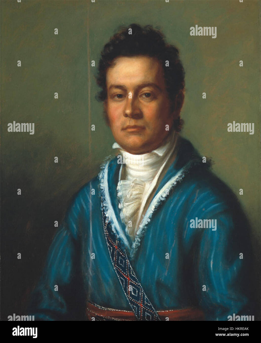 This oil painting by Charles Bird King portrays David Vann, a prominent ...