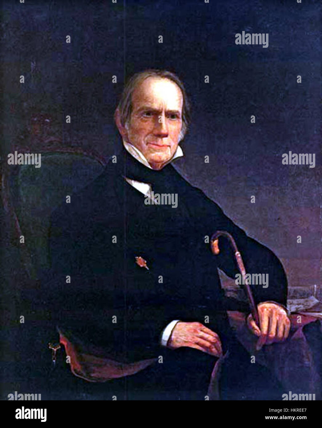 Portrait of Henry Clay, painted by Charles Cromwell Ingham, featuring ...