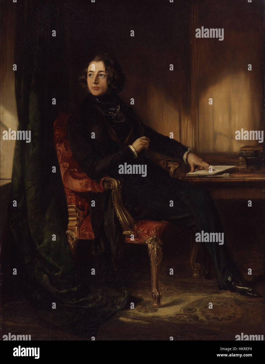 Charles Dickens by Daniel Maclise Stock Photo - Alamy