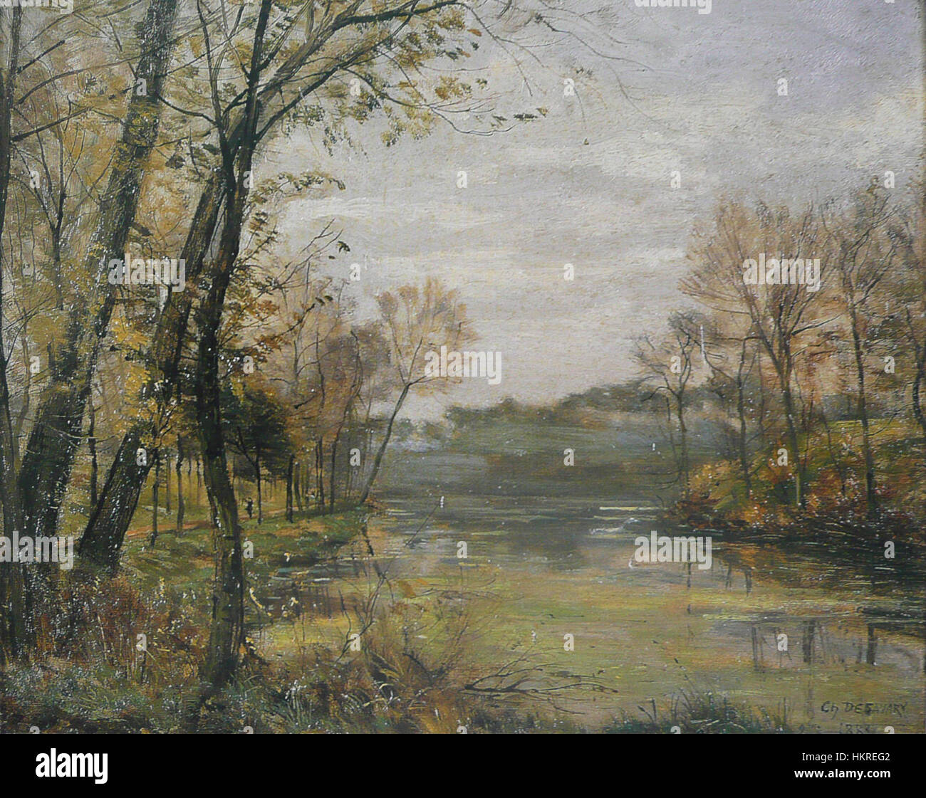 *La Scarpe*, painted by Charles Desavary, captures the serene landscape ...