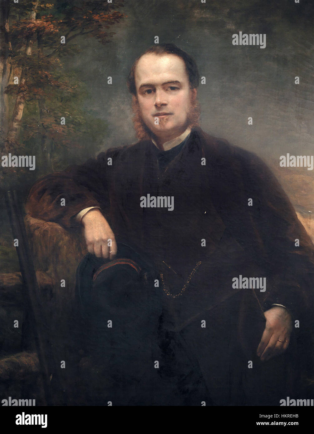 A portrait of Charles Du Cane painted by Henry Richard Graves ...