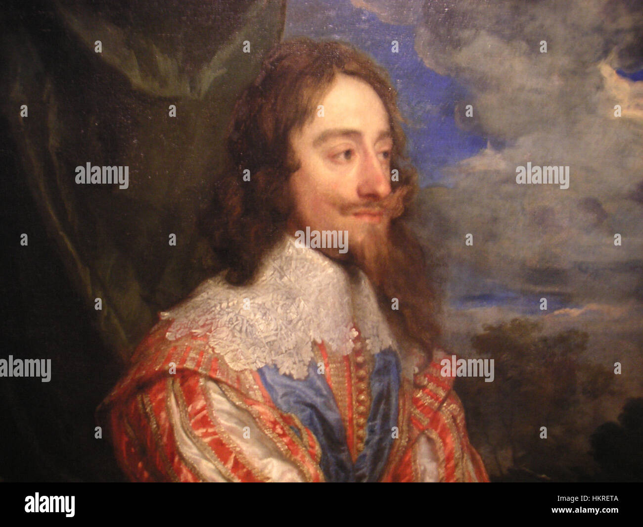 A detailed portrait of King Charles I of England, highlighting the ...