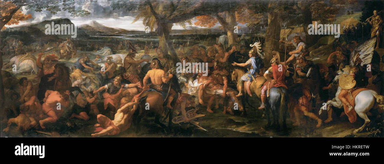 'Alexander and Porus' by Charles Le Brun depicts the dramatic moment ...