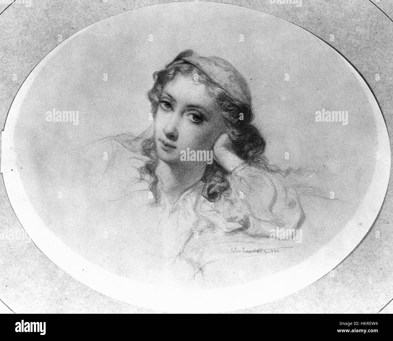 Young female character on Black and White Stock Photos & Images - Alamy