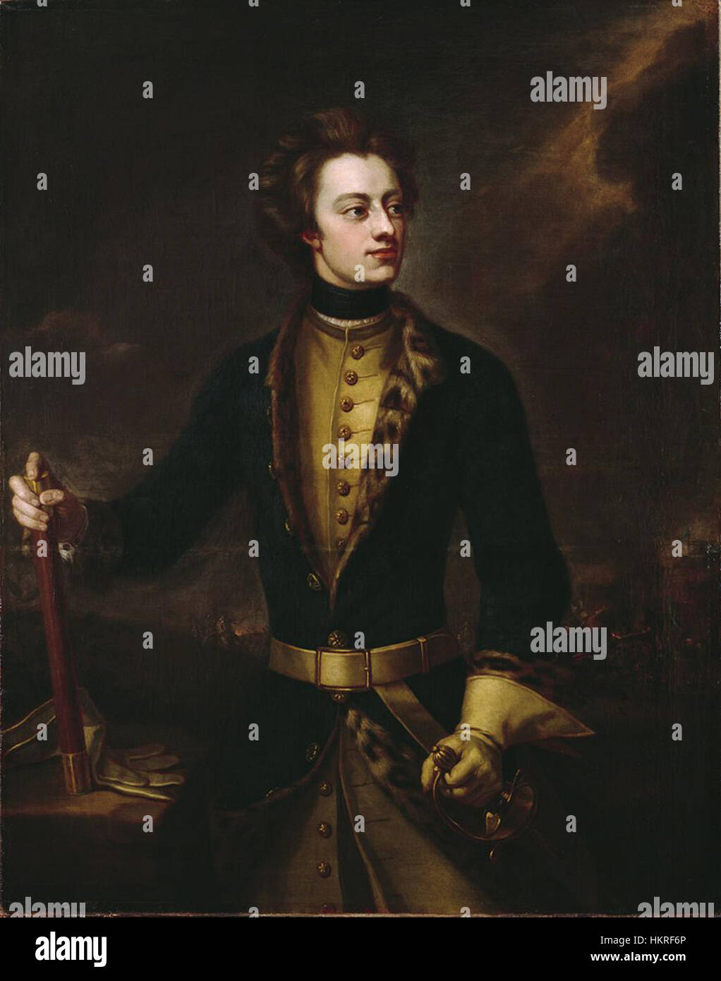 This 18th-century portrait by Swedish artist Gustavus Dahl depicts ...