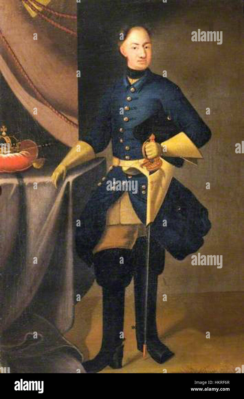 An oil painting of Charles XII of Sweden, created by David von Krafft ...