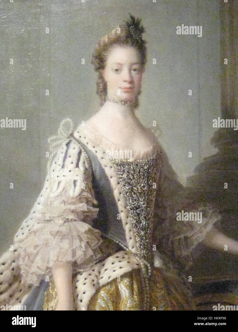 The portrait of Charlotte of Mecklenburg-Strelitz, housed in the Museum ...