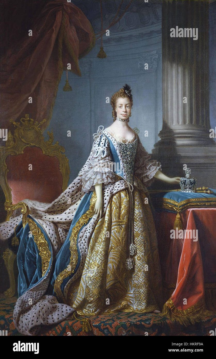 This portrait of Charlotte of Mecklenburg-Strelitz, painted between ...