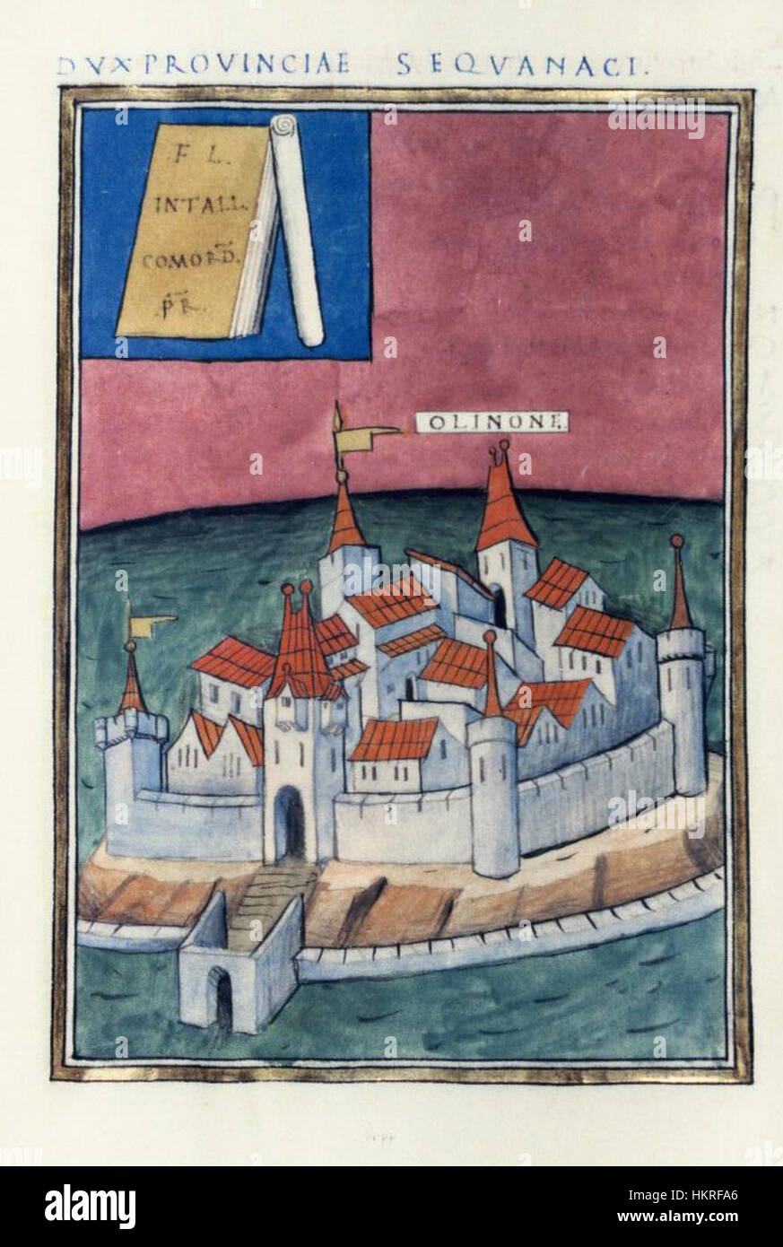 This manuscript, housed in the Bodleian Libraries, depicts the area of ...