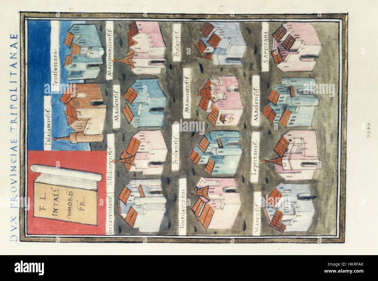 This historical map of the *Area of the Dux Provinciae Tripolitanae ...