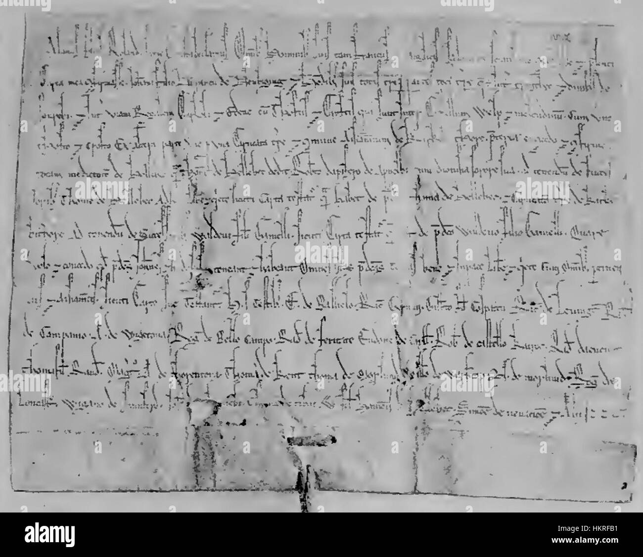 13th century document hi-res stock photography and images - Alamy