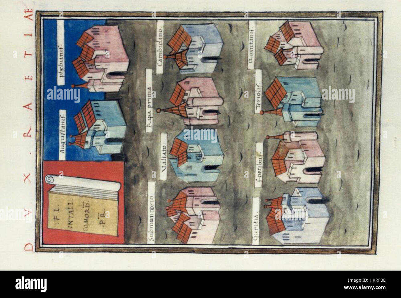 A historical map from the Bodleian Libraries showing the Area of the ...
