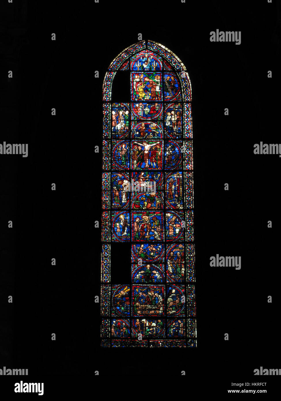 The Chartres Cathedral, located in France, is a masterpiece of Gothic ...