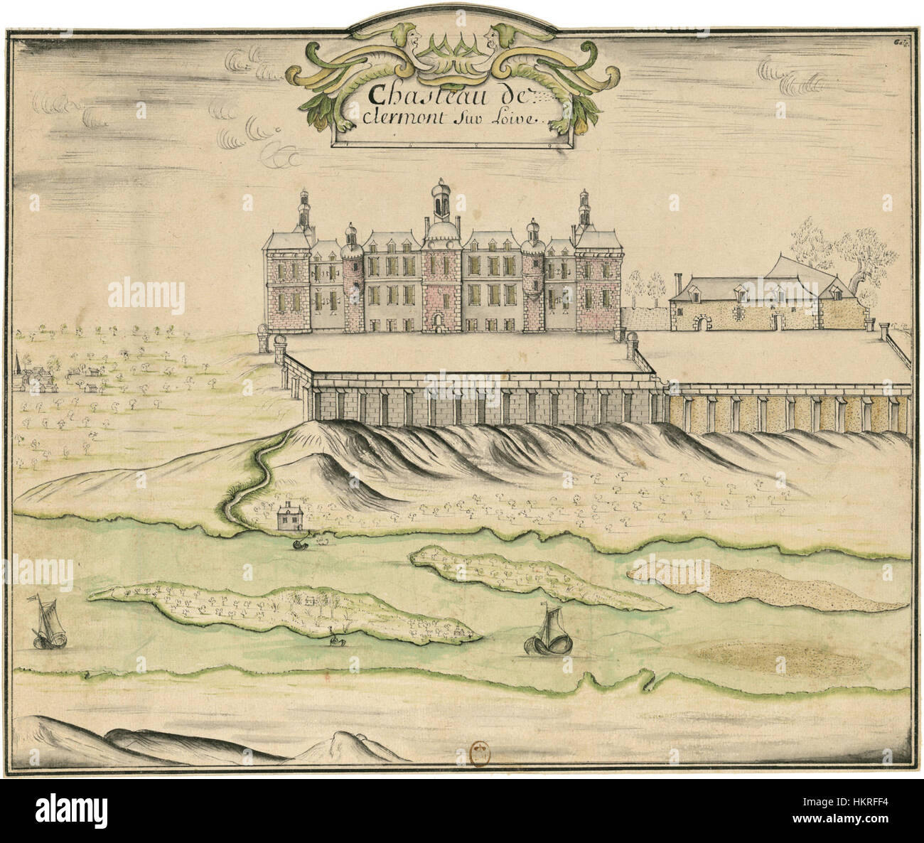 French chateau drawing hi-res stock photography and images - Alamy