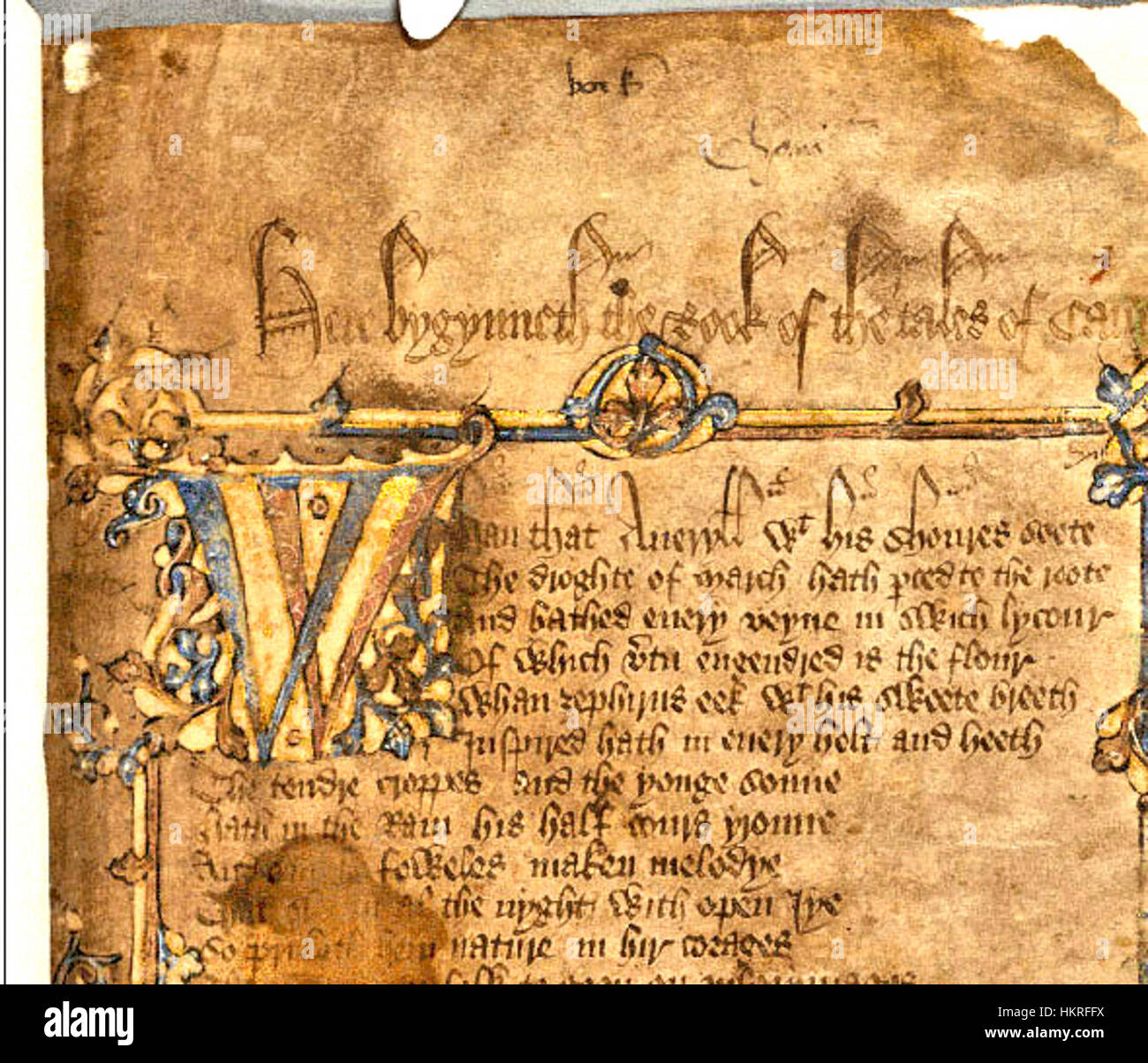 The Hengwrt Chaucer manuscript is one of the earliest and most ...