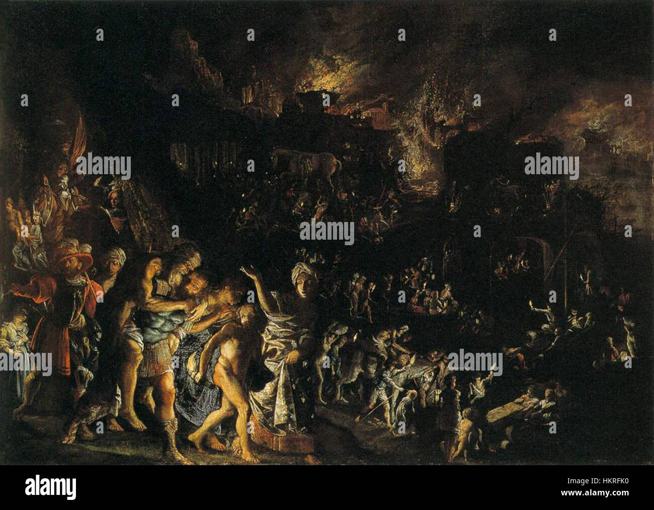 Troy burning hi-res stock photography and images - Alamy