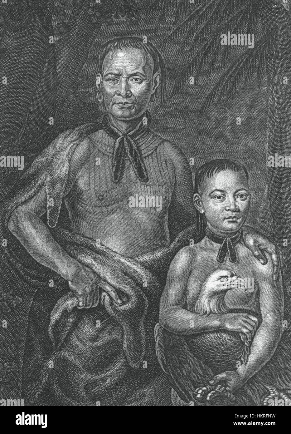 This 18th-century portrait of Chief Tomochichi and his nephew reflects ...