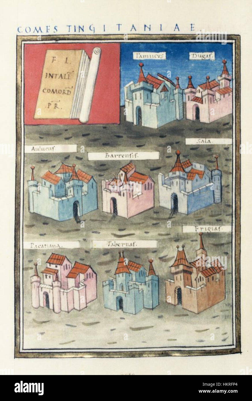 This artwork, held by the Bodleian Libraries, depicts the area of the ...